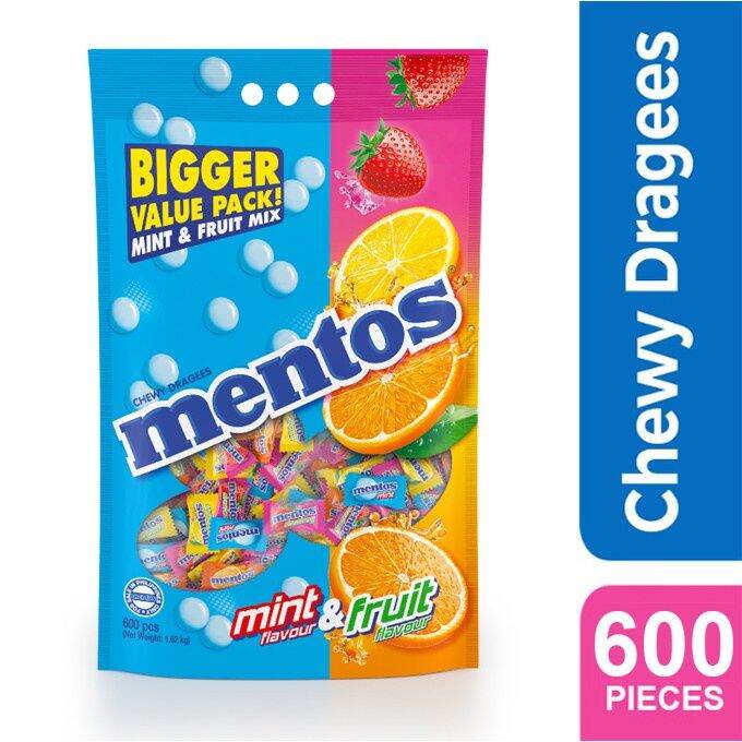 ☆Mentos Mint Fruit Mix 600s - 1 bag | Lazada PH