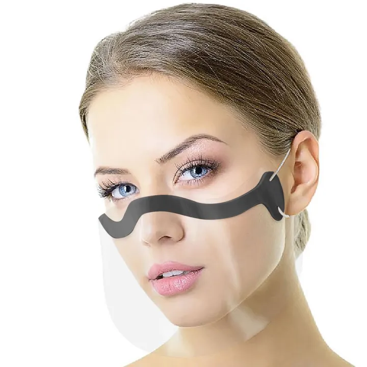 Moon AYAMOO Transparent Mouth Face Cover Masks Visible for Restaurant ...