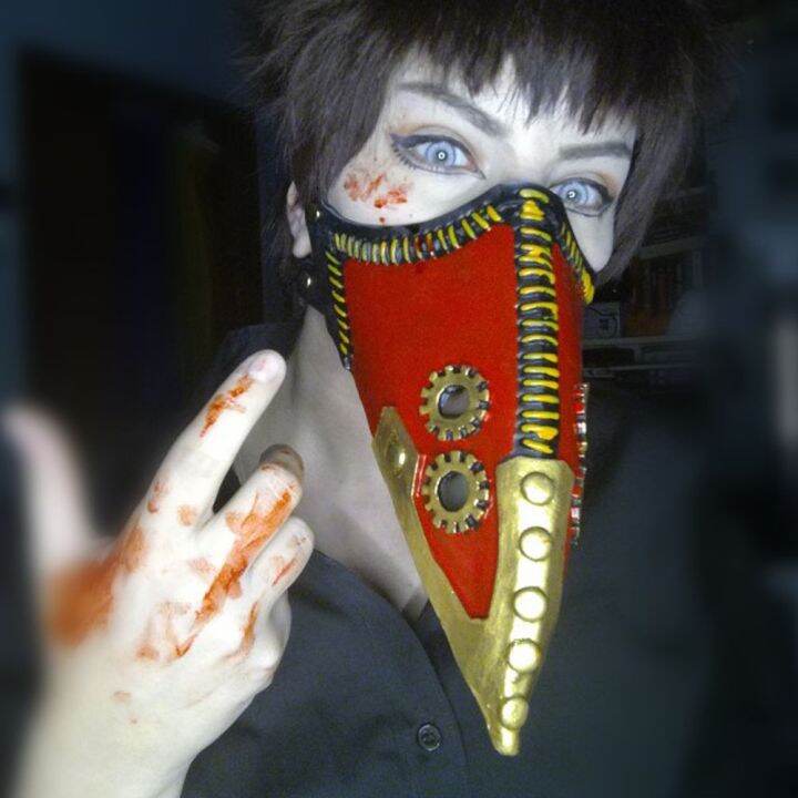 {Quick Buy Home} Anime My Hero Academia Overhaul Mask Cosplay Steampunk ...
