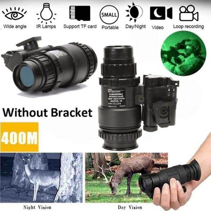 1 PVS-18 Infrared Helmet HD Digital Wear Infrared Night Vision Goggles ...