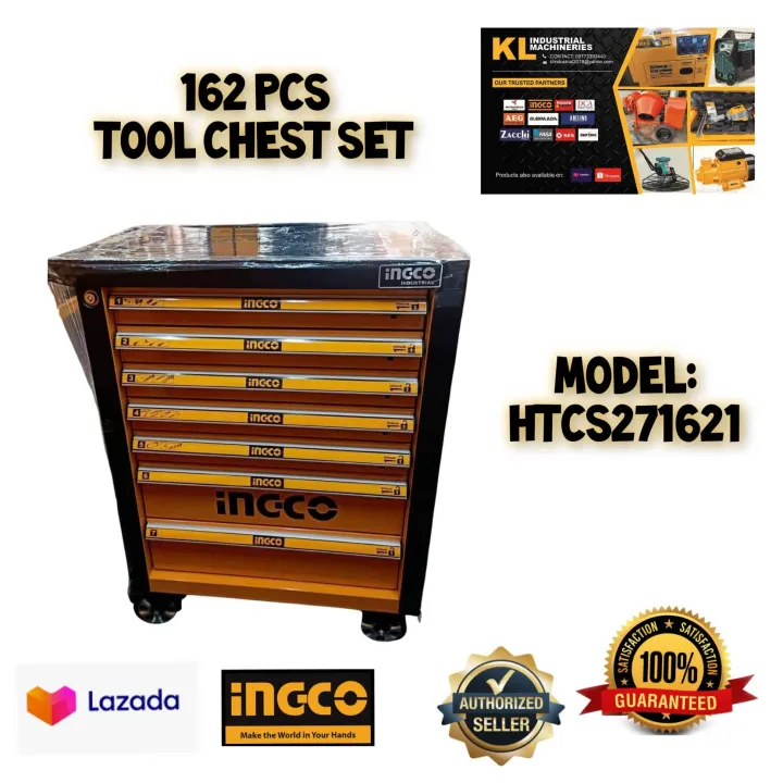 162 PCS TOOL CHEST SET INGCO | Lazada PH