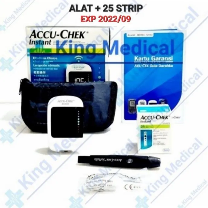 TERBARU Accu Chek Instant Meter + 50 Test Strip ( alat cek gula darah ...