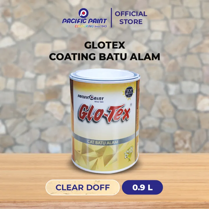Glotex Coating Batu Alam-Cat Permukaan Batu Alam-CLEAR DOFF-0.9liter | Lazada Indonesia