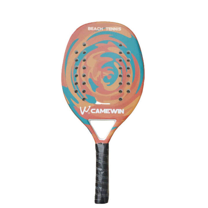 Camewin Adult Professional Full Carbon Beach Tennis Paddle Racket Soft ...