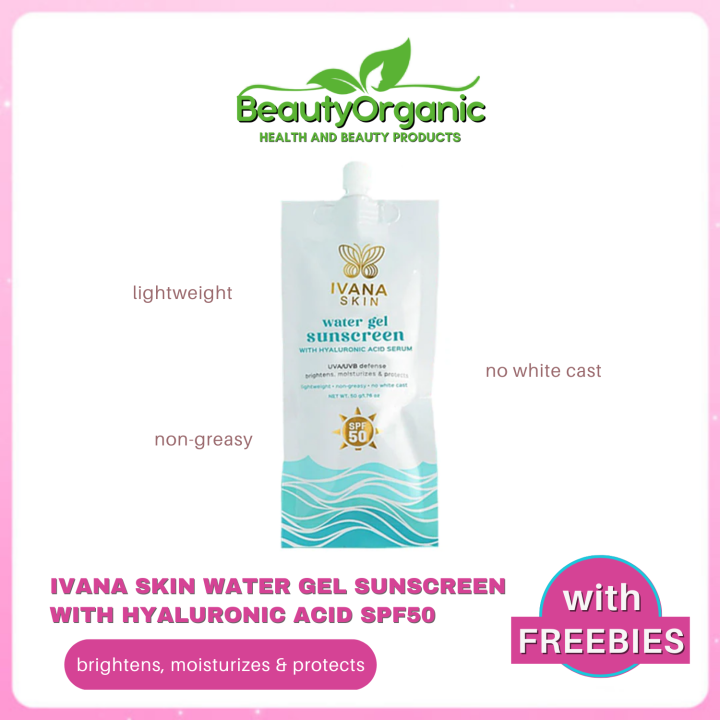 Ivana Skin Water Gel Sunscreen with Hyaluronic Acid (SPF50) by Ivana ...