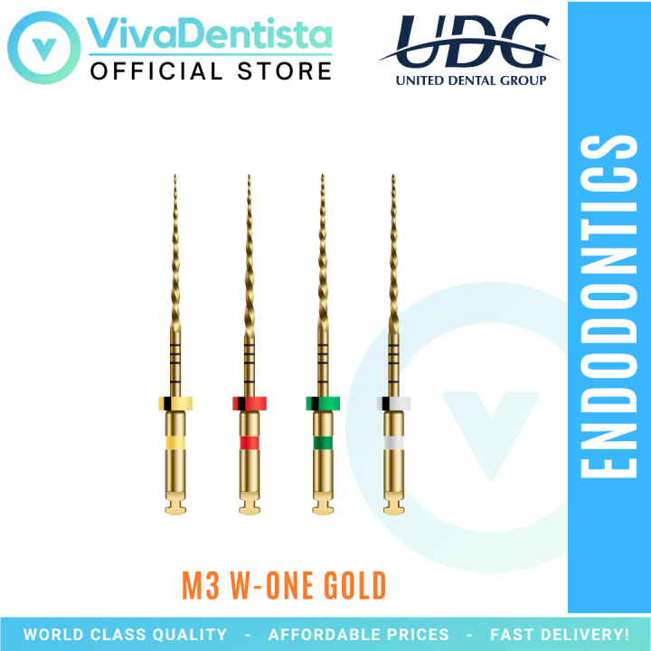 UDG M3 W-One Gold (4pcs/pack) Dental Endodontic Rotary Files, For ...