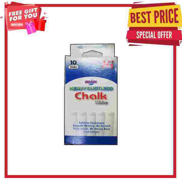 HI CHALK PASTEL COLOR WHITE HEAVY DUSTLESS NON TOXIC 10 PCS | Lazada PH