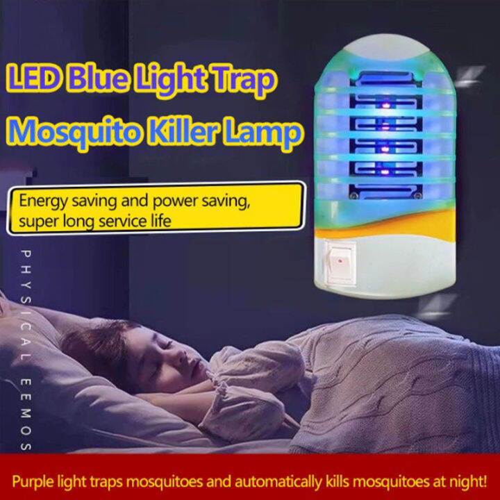 Mosquito Killer Trap,Household Electric Shocks Mosquito Trap Lamp, Plug ...