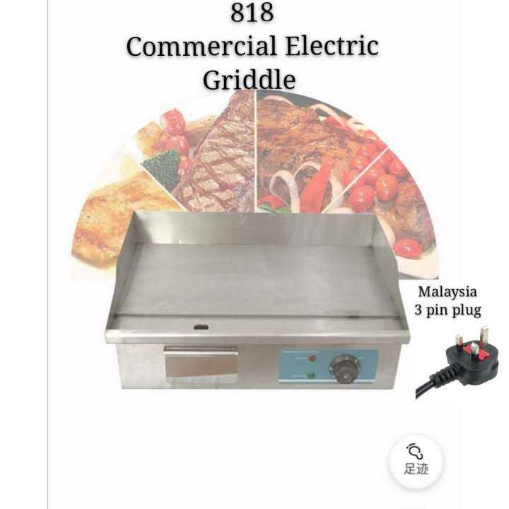 KT 818 Desktop Electric Griddle,Heavy Duty Griddle,Stainless Steel Flat Plate Electric Grill ...