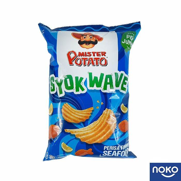 Mister Potato Syok Wave Seafood Jumbo Pack (140G) - 4761 | Lazada