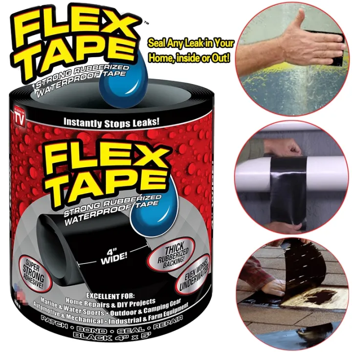 Super Strong Waterproof Flex Tape, Leak Repair Waterproof Adhesive Tape ...