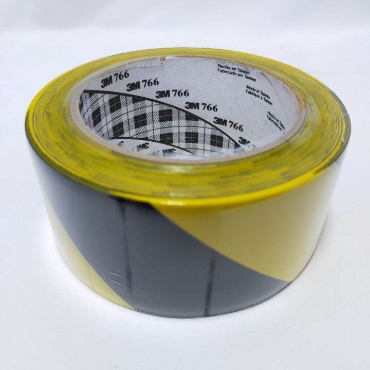 3M 766 Vinyl Tape Black Yellow (20" x 36yds) | Lazada PH