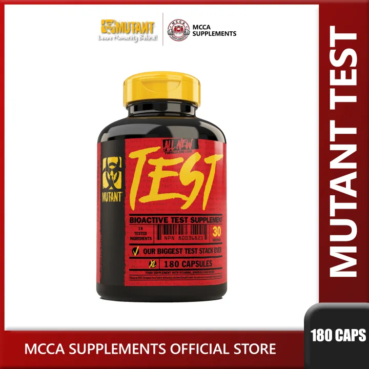 Mutant Test Bioactive Testosterone Supplement (180 Caps) by MCCA ...