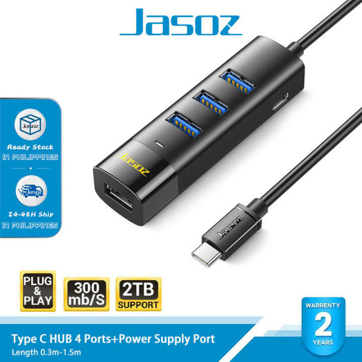 Jasoz USB C HUB Hubs Type C USB Splitter Thunderbolt 3 USB-C Adapter OTG Hub Extension USB 3.0 ...