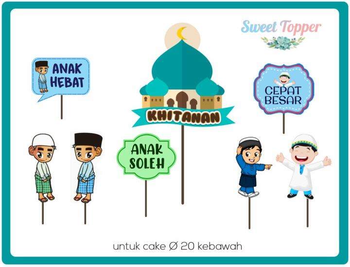 [HIASAN CAKE] Topper SUNAT KHITAN | Lazada Indonesia