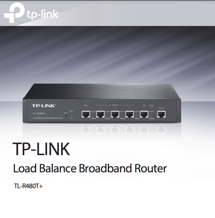 TP-Link TL-R480T+ Desktop/Rackmount Load Balance Broadband Router TP ...