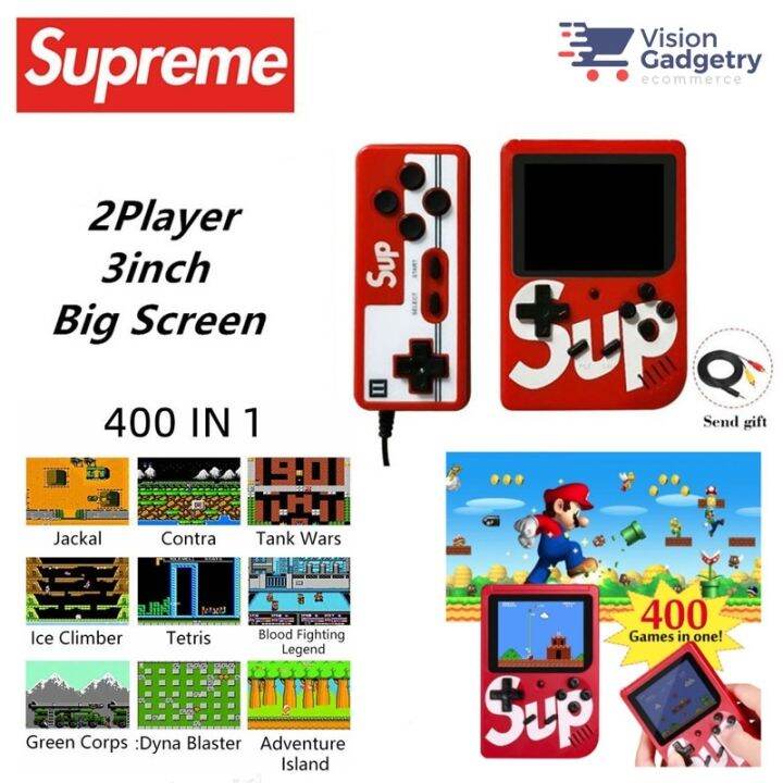 Sup Supreme Mini Handheld Game Console Handheld Retro 400 in 1 Classic ...