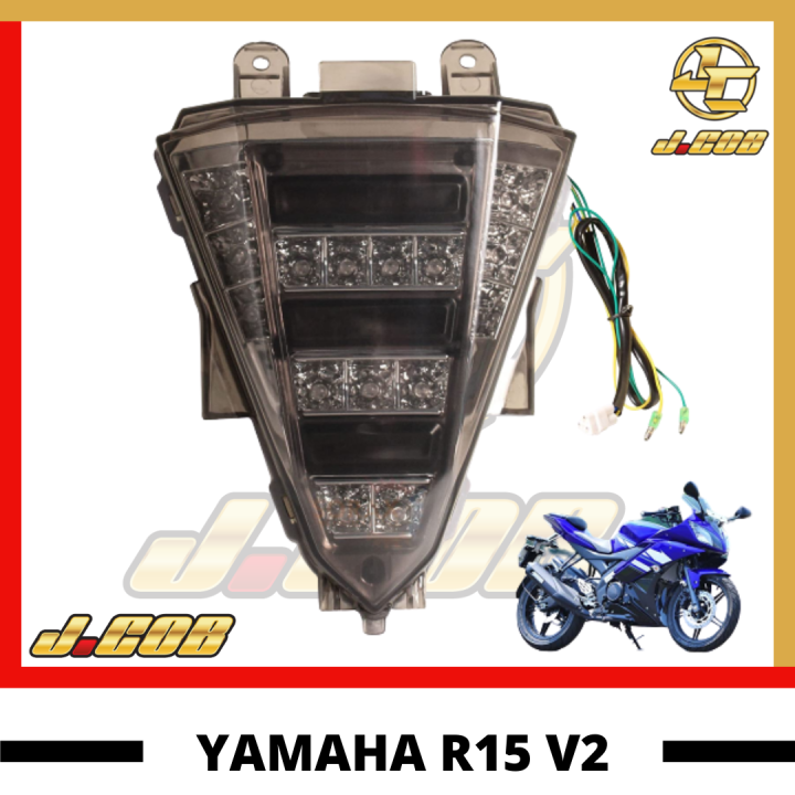 YAMAHA R15 V2 Motorcycle Rear Tail Assembly LED Lights with Turn Signal ...