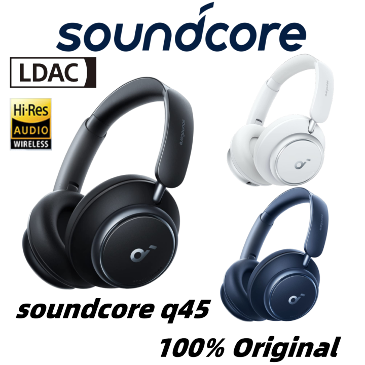 Original Soundcore Anker Space Q45 Wireless Bluetooth Headphones Triple ...