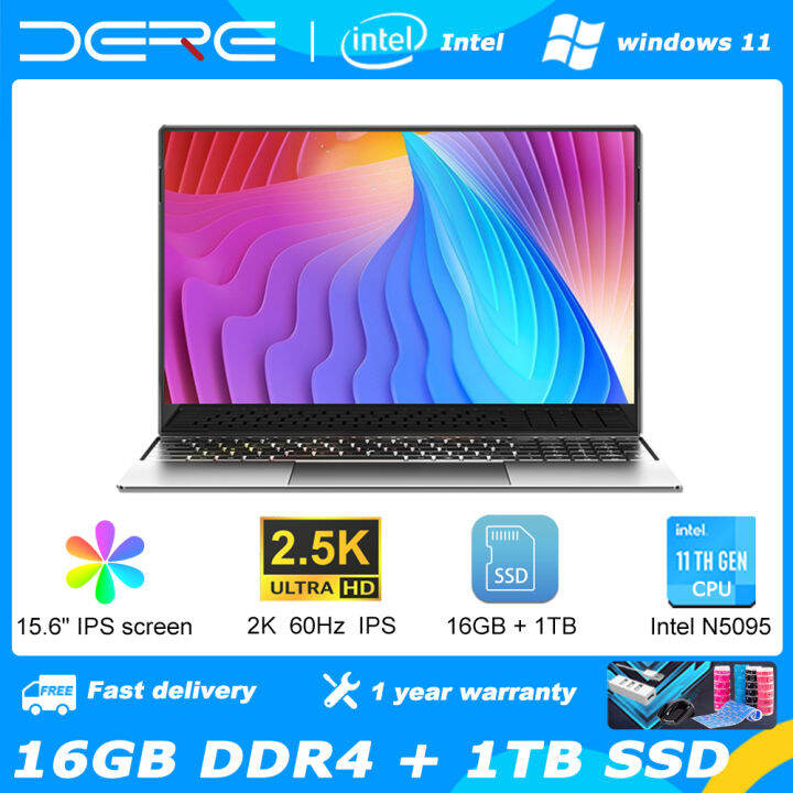 DERE laptops M12, 15.6-inch 2.5K IPS, 16GB RAM 1TB SSD , In Celeron ...