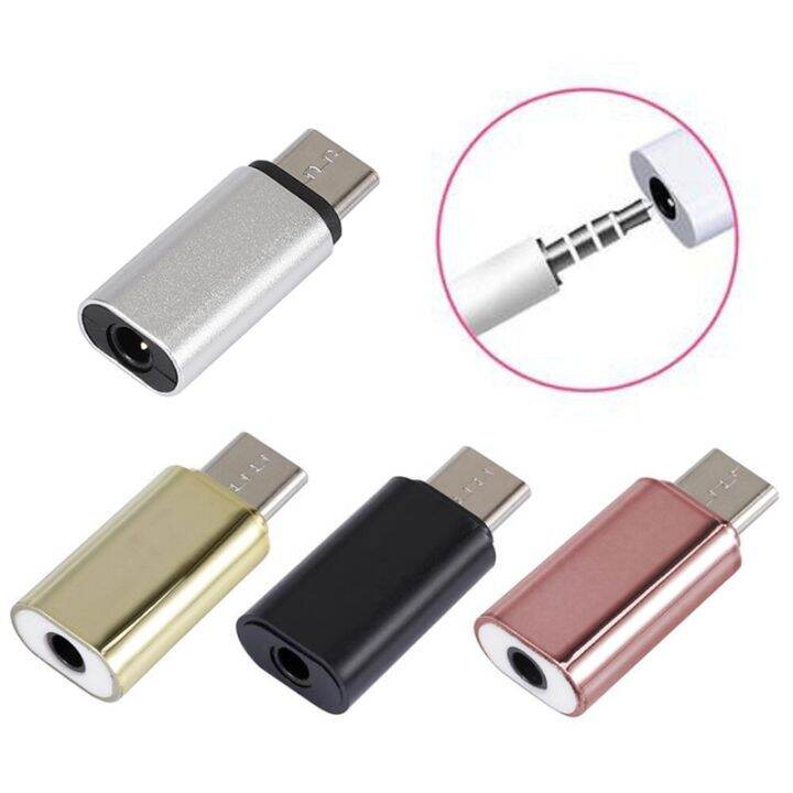 USB To Type C Jack Adapter Micro USB Smartphone Converter 3.5mm To Type ...