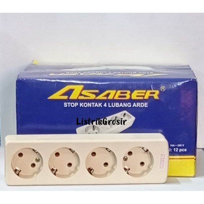 Terminal Arde Asaber 4 Lubang Stop Kontak Arde Asaber Kuningan SNI ...