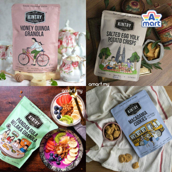 [Ready Stock] Kintry Macadamia/Oat Cookies/Salted Egg Yolk Chips/Choco ...