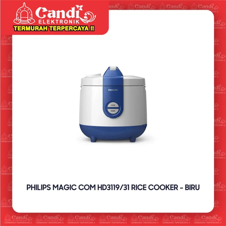 PHILIPS MAGIC COM HD3119/31 RICE COOKER - BIRU | Lazada Indonesia