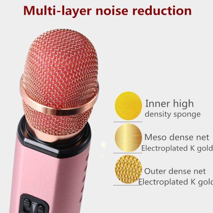 K6 Wireless Microphone Condenser Karaoke Microfone Record MIC Bluetooth ...