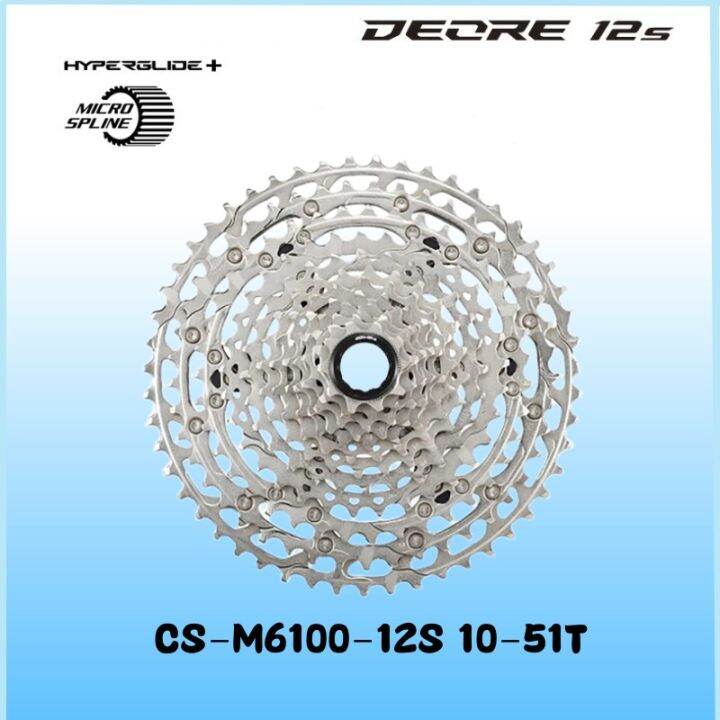 Deore M6100 12 Speed Mountain Bike Flywheel 12V Variable 12Speed Flying 12S 10-51T M6100 Micro ...