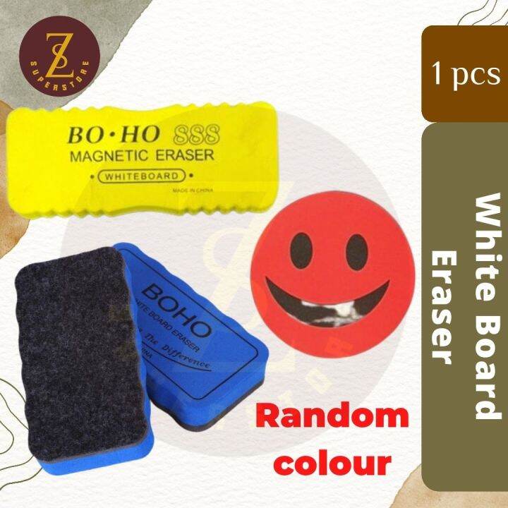 Magnetic Whiteboard Duster (Random Colour) | Lazada
