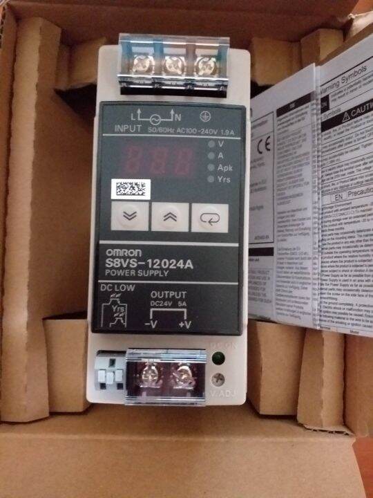 S8VS-12024A OMRON POWER SUPPLY 120 W, 100 to 240 VAC input, 24VDC 5A output | Lazada.co.th