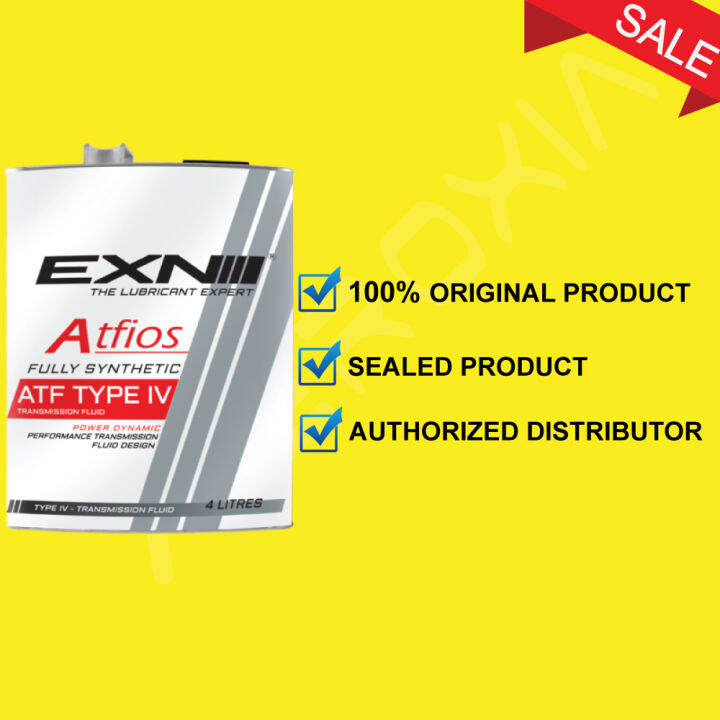 EXN ATF TYPE IV ATFIOS FULLY SYNTHETIC 4L TIN | Lazada