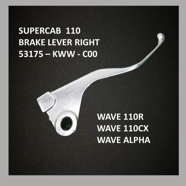 Honda Genuine Motorcycle Bike Parts Supercab 110 Brake Lever Right For ...