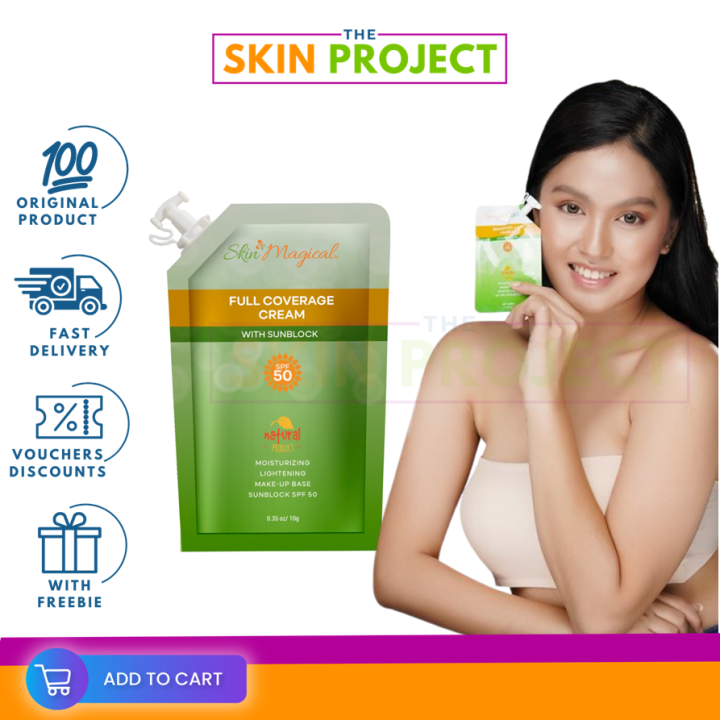 Skin Magical Full Coverage Cream with Sunblock SPF 50 10g | Lazada PH