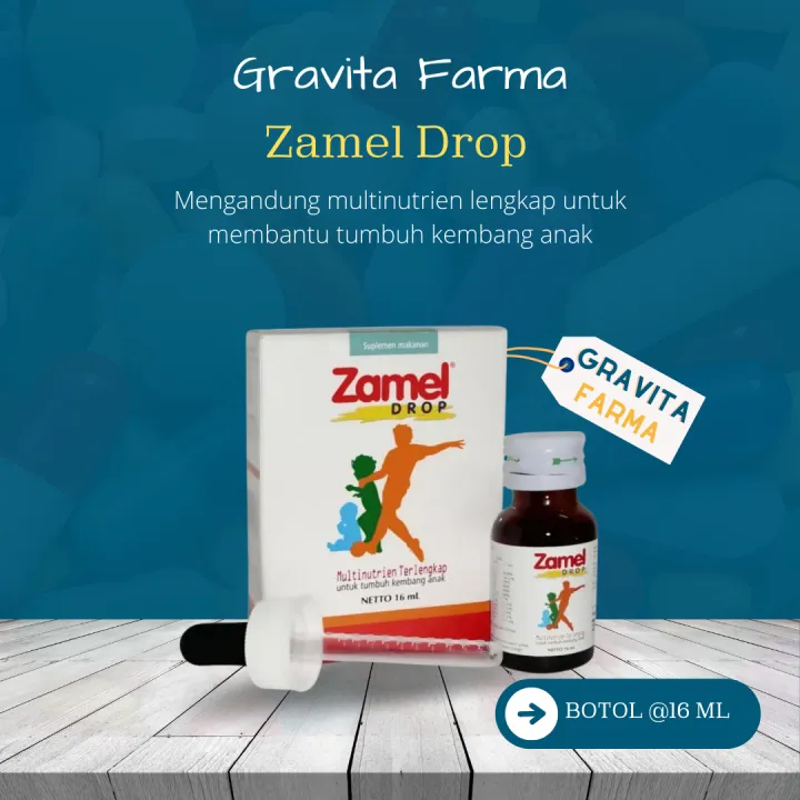 Zamel drop multivitamin bayi 16 mL dengan pipet | Lazada Indonesia