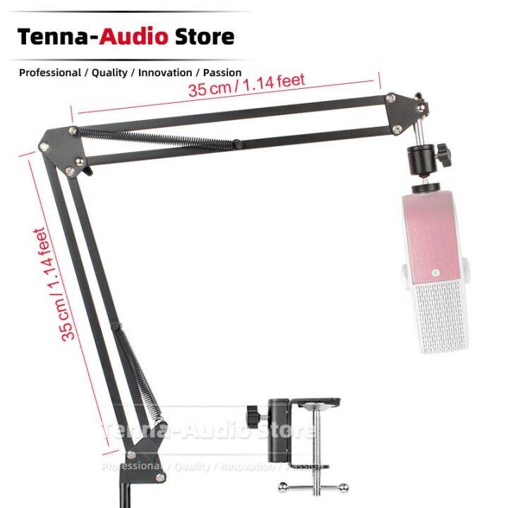 Desktop Suspension Scissor Mic Hanging Boom Arm Stand For Blue ...