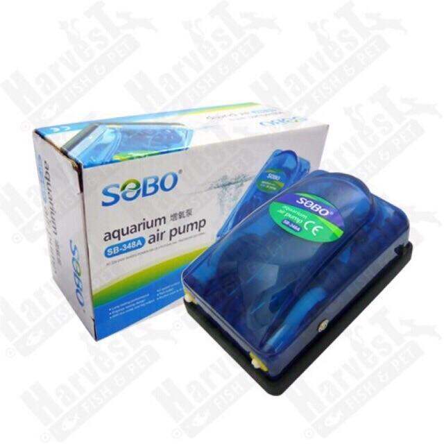 SOBO SB-348A Aquarium Double Outlet Air Pump Oxygen Pam | Lazada