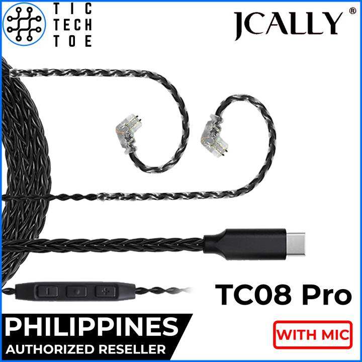 JCALLY TC08 Pro USB Type C 8-Core Braided Upgrade Cable with Mic Built ...