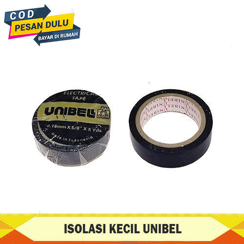 ISOLASI KECIL UNIBEL HITAM 0,18 X 5/8 INCH X 5 YARD / ISOLASI LISTRIK ...