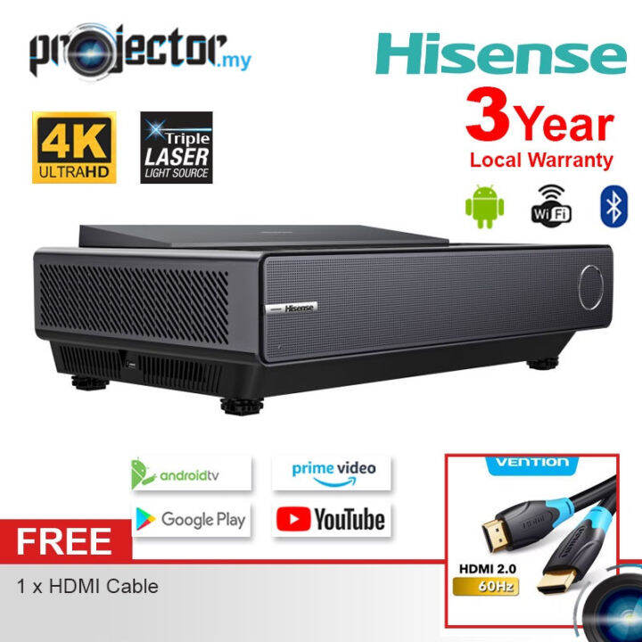 Hisense PX1-PRO 4k UHD Triple Laser Ultra Short Throw Home Theater ...