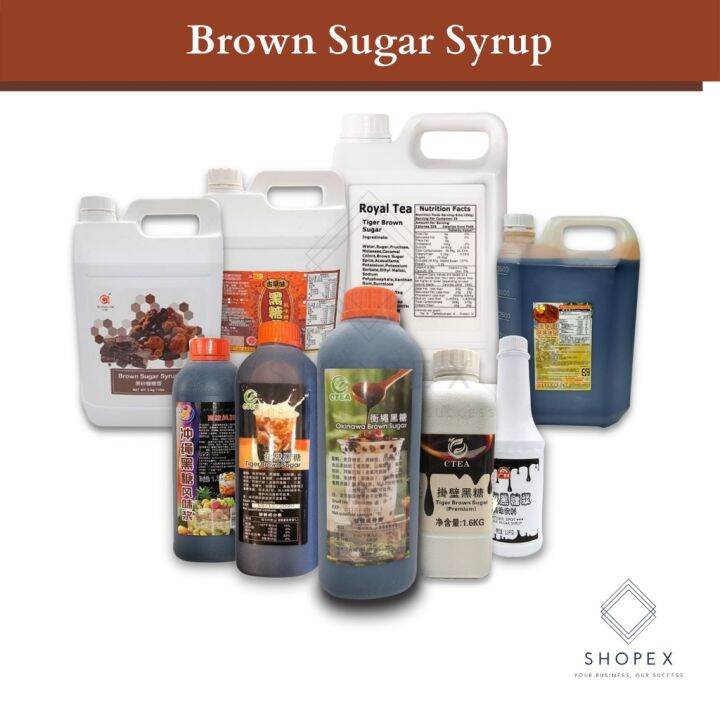 Brown Sugar Syrup 5kg /1.6kg /1.3kg/Tiger Brown Sugar Syrup/Okinawa ...