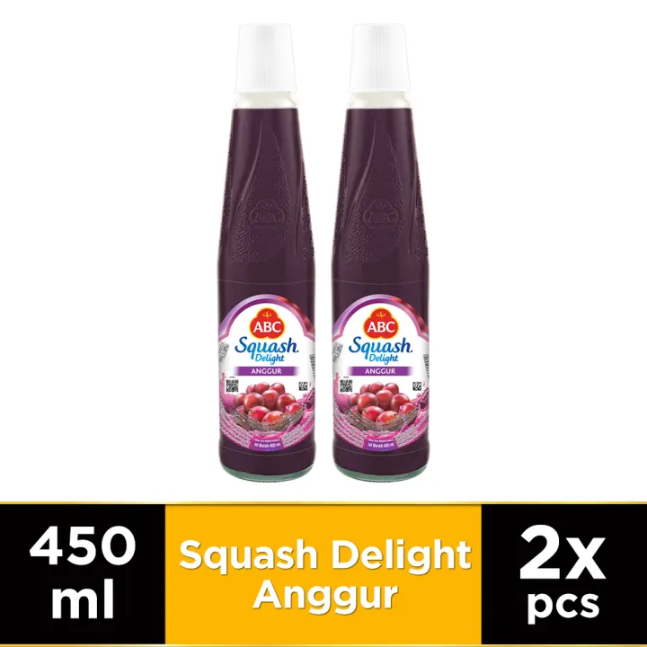 ABC Sirup Squash Delight Anggur 450 ml - Twin Pack | Lazada Indonesia