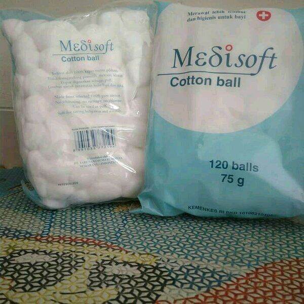 Promo Medisoft Cotton Ball 75g 12 Pcs / Kapas Bulat 120 Balls | Lazada ...