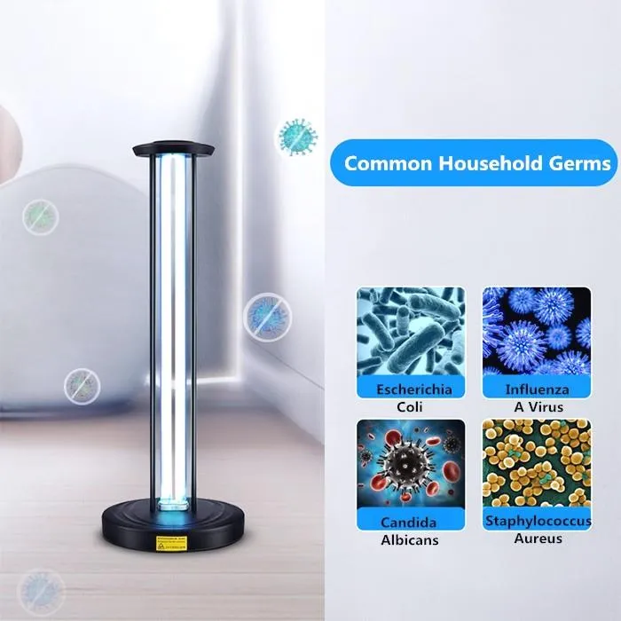 UV Light Disinfectant 65W Ozone Disinfection Lamp 220V UV Lamp ...