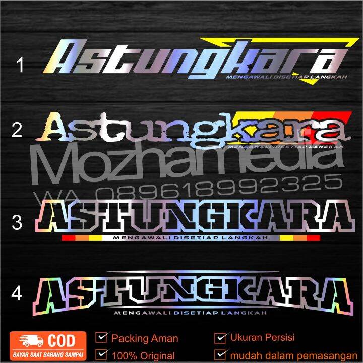 STICKER KACA ASTUNGKARA M2 truck elf canter dutro hino fusso carry granmax apv l300 | Lazada ...