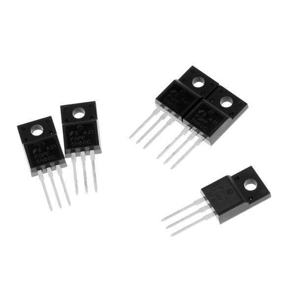 BNHOMEE มอสเฟตกำลังไฟชนิด N-Channel 5N60 4.5A ค่าประตูต่ำ600V 5ชิ้น | Lazada.co.th