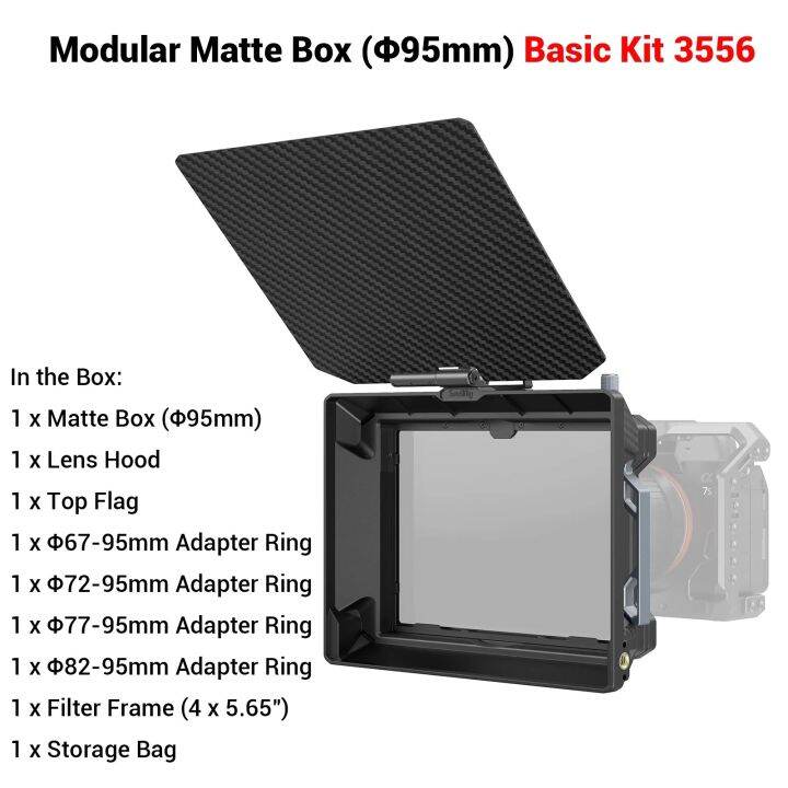 SMALLRIG Star-Trail Matte Box Lightweight Multiftional Modular Basic ...