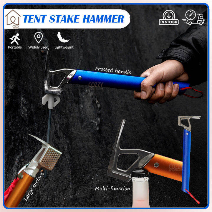 [COZZY]Multi-Usage Hammer Outdoor Camping Camp Stakes Flysheet Tarp ...