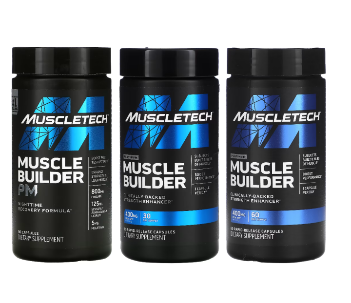 Muscletech, Platinum or PM Muscle Builder, 30 or 60 Rapid-Release ...